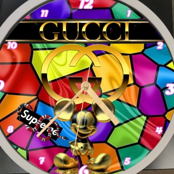 Micky Gucci | Wall Decor | Micky Gucci Led The Dance Light Clock | Poshmark